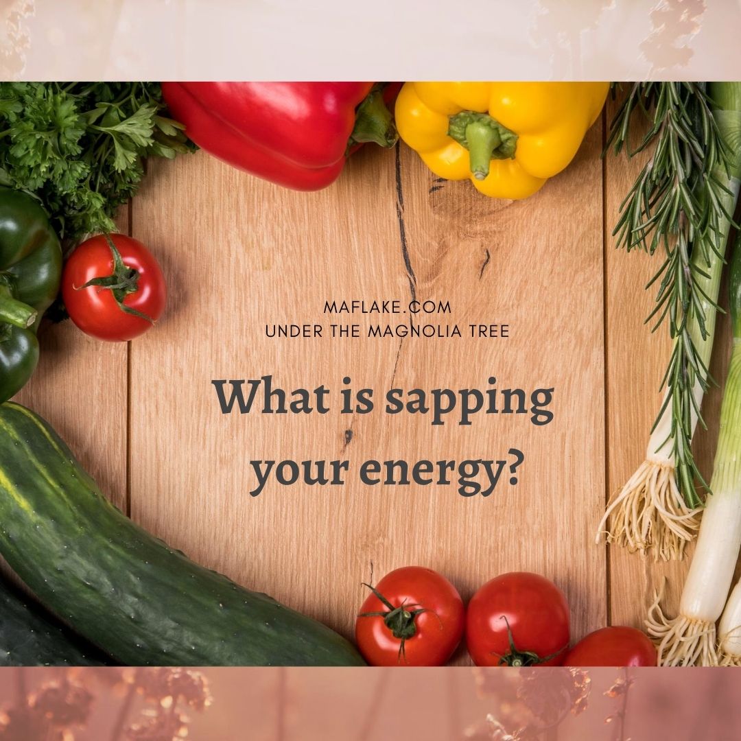 What is sapping your energy? – Under the Magnolia Tree